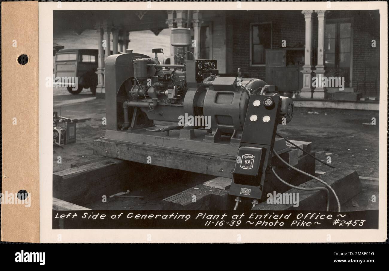Left side of generating plant at Enfield office, Enfield, Mass., Nov ...