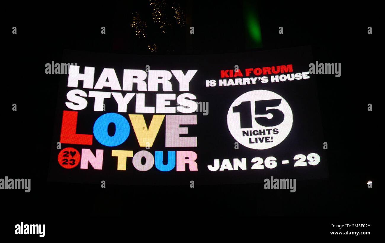 Inglewood, California, USA 13th December 2022 Harry Styles Love on Tour ...