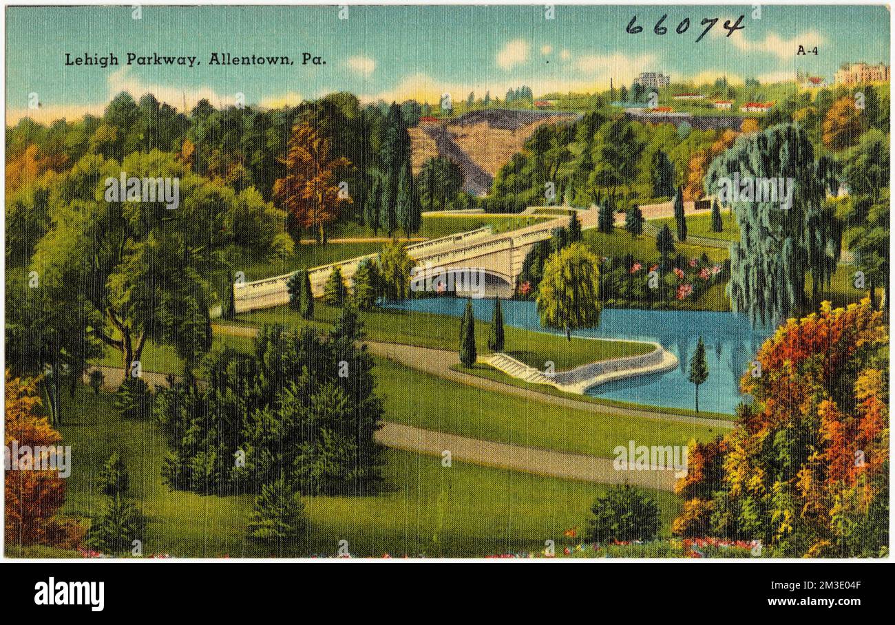 Lehigh Parkway, Allentown, Pa. , Parks, Tichnor Brothers Collection ...