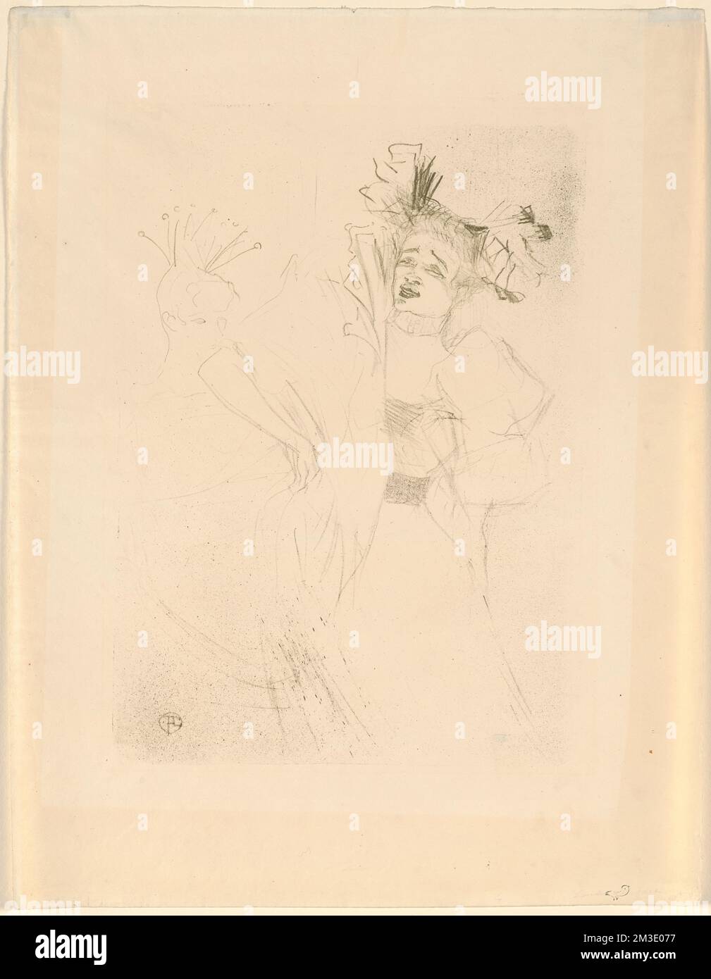 Lender de face, dans Chilpéric , Dancers, Singers. Henri de Toulouse ...