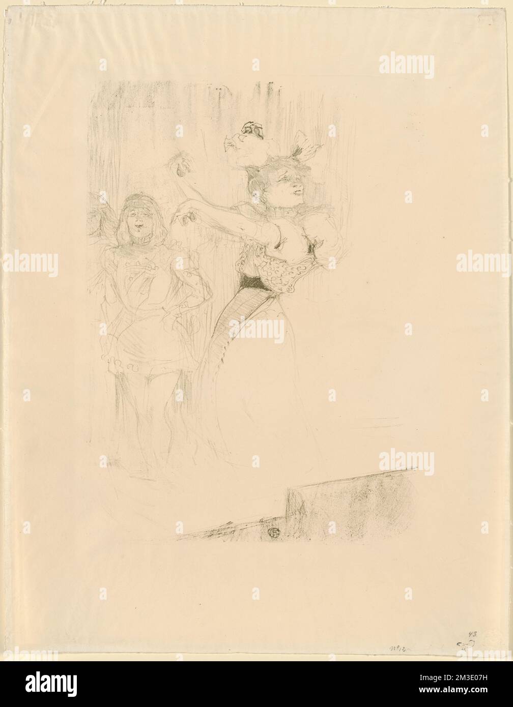 Lender dansant le pas du boléro, dans Chilpéric , Dancers, Singers ...