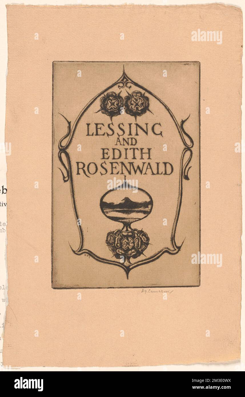 Lessing and Edith Rosenwald , Mountains. Sir David Young Cameron (1865 ...