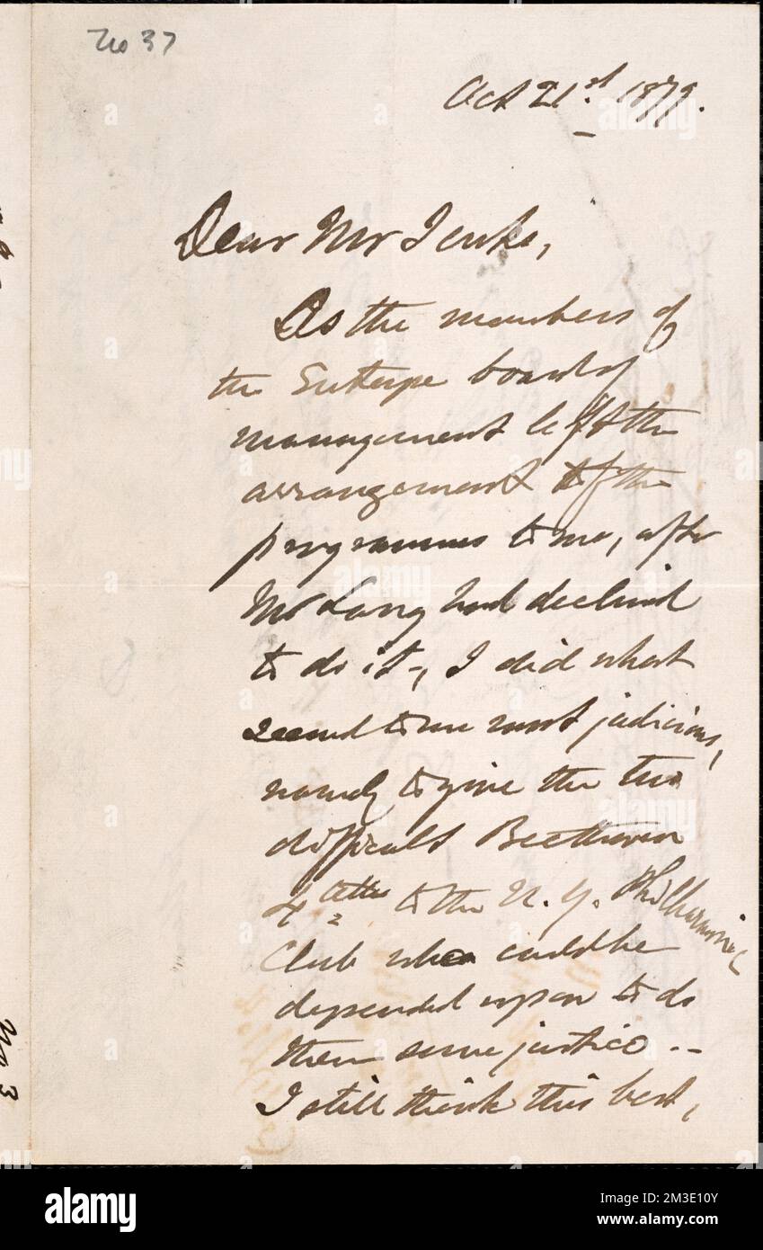 Letter from Charles C. Perkins to Francis H. Jenks, 1879 October 21 ...