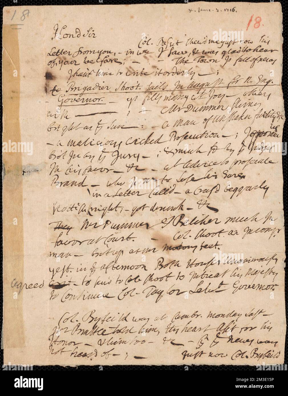 Historical letter from john hi-res stock photography and images - Alamy