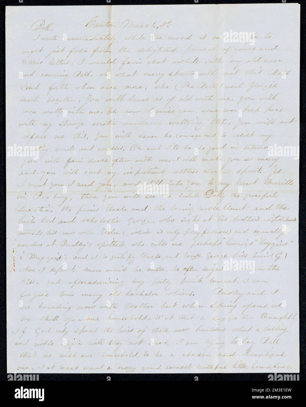 Letter to 'Bell', unsigned [incomplete], from Canton, March 2 ...