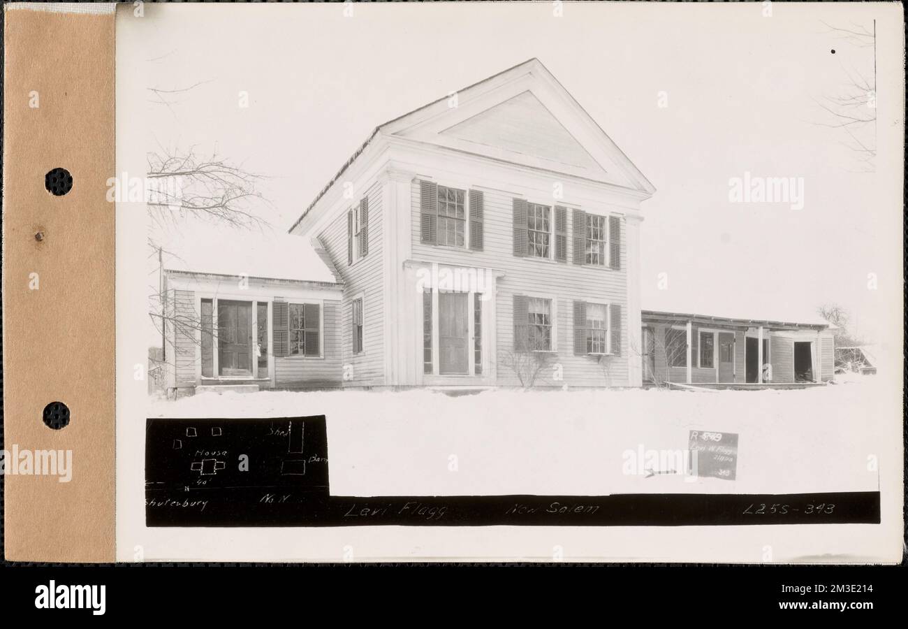 Levi Flagg, house, New Salem, Mass., Feb. 11, 1928 : Parcel no. 548-6 ...
