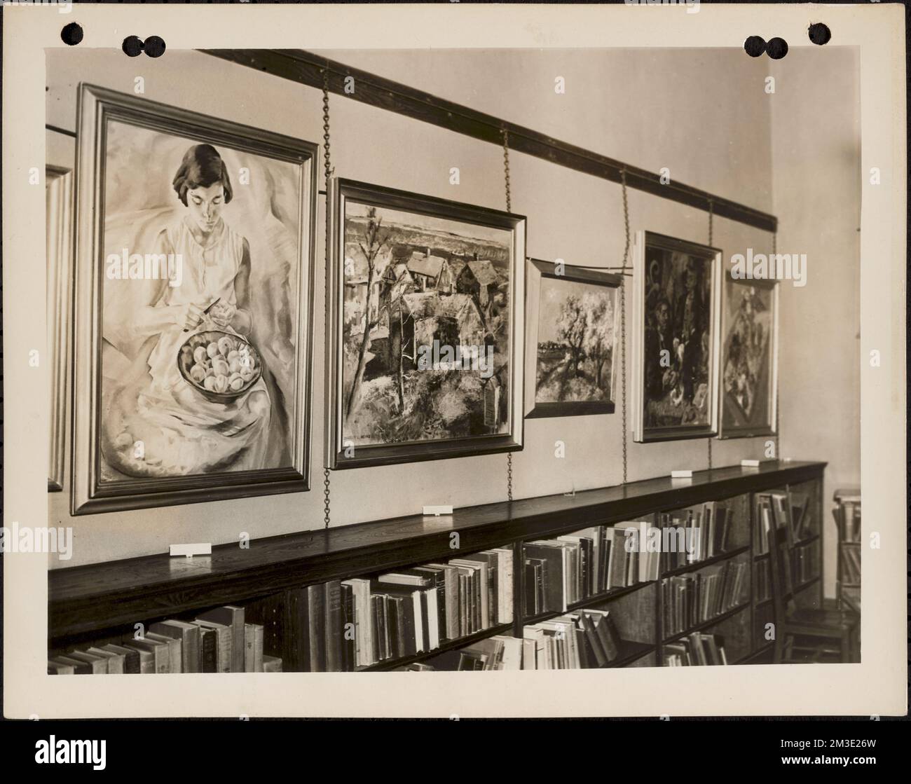 Lexington exhibition, corner of exhibit at Cary Memorial Library ...