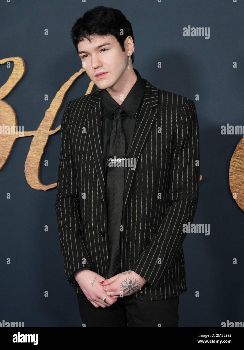 Goody Grace arrives at THE PALE BLUE EYE Los Angeles Premiere held at ...