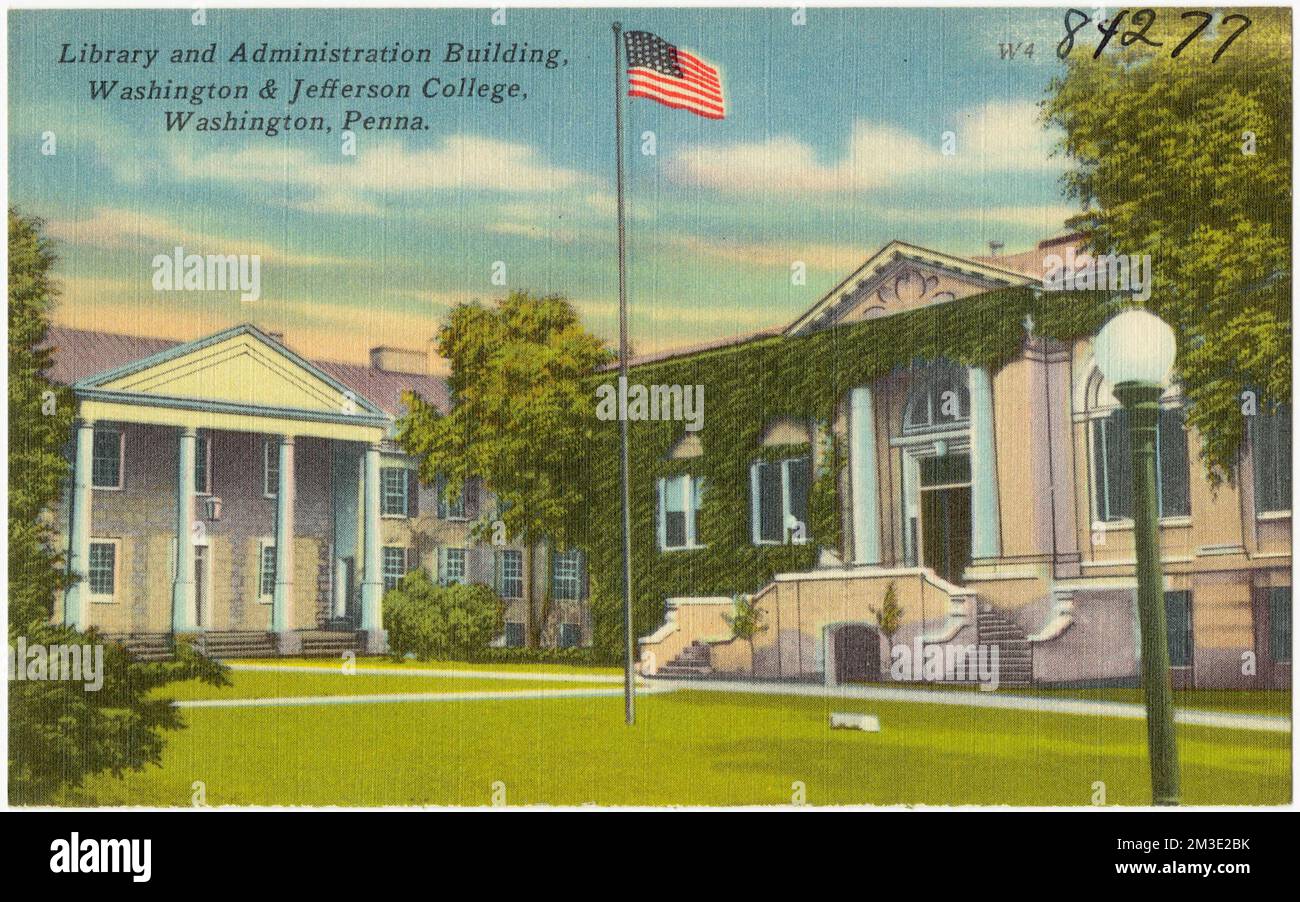 Library and administration building, Washington and Jefferson College ...
