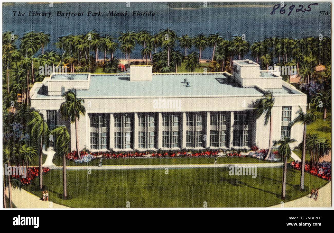 The library, Bayfront Park, Miami, Florida , Public libraries, Tichnor ...