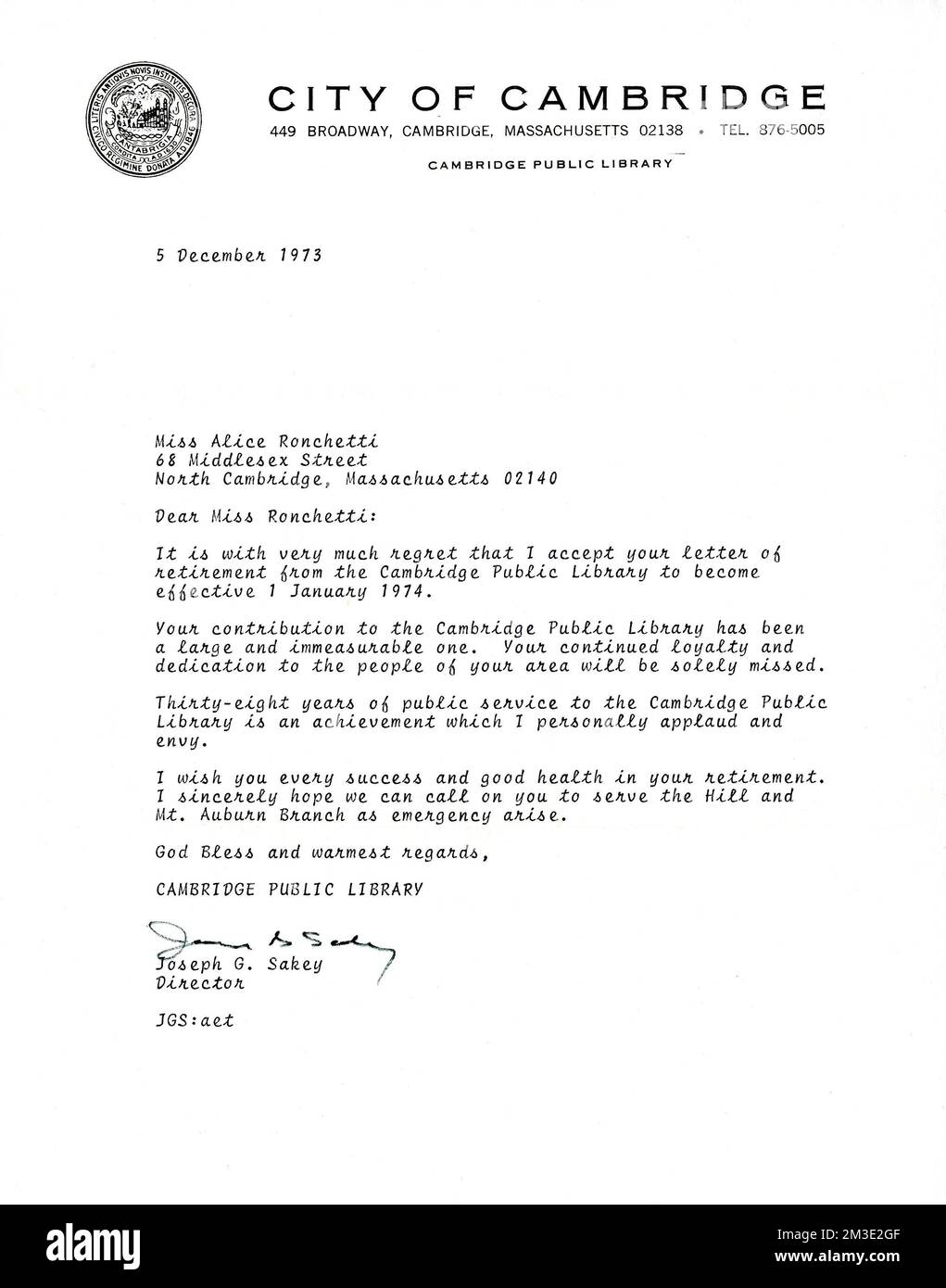 Library retirement acceptance letter , Library science, Retirement ...