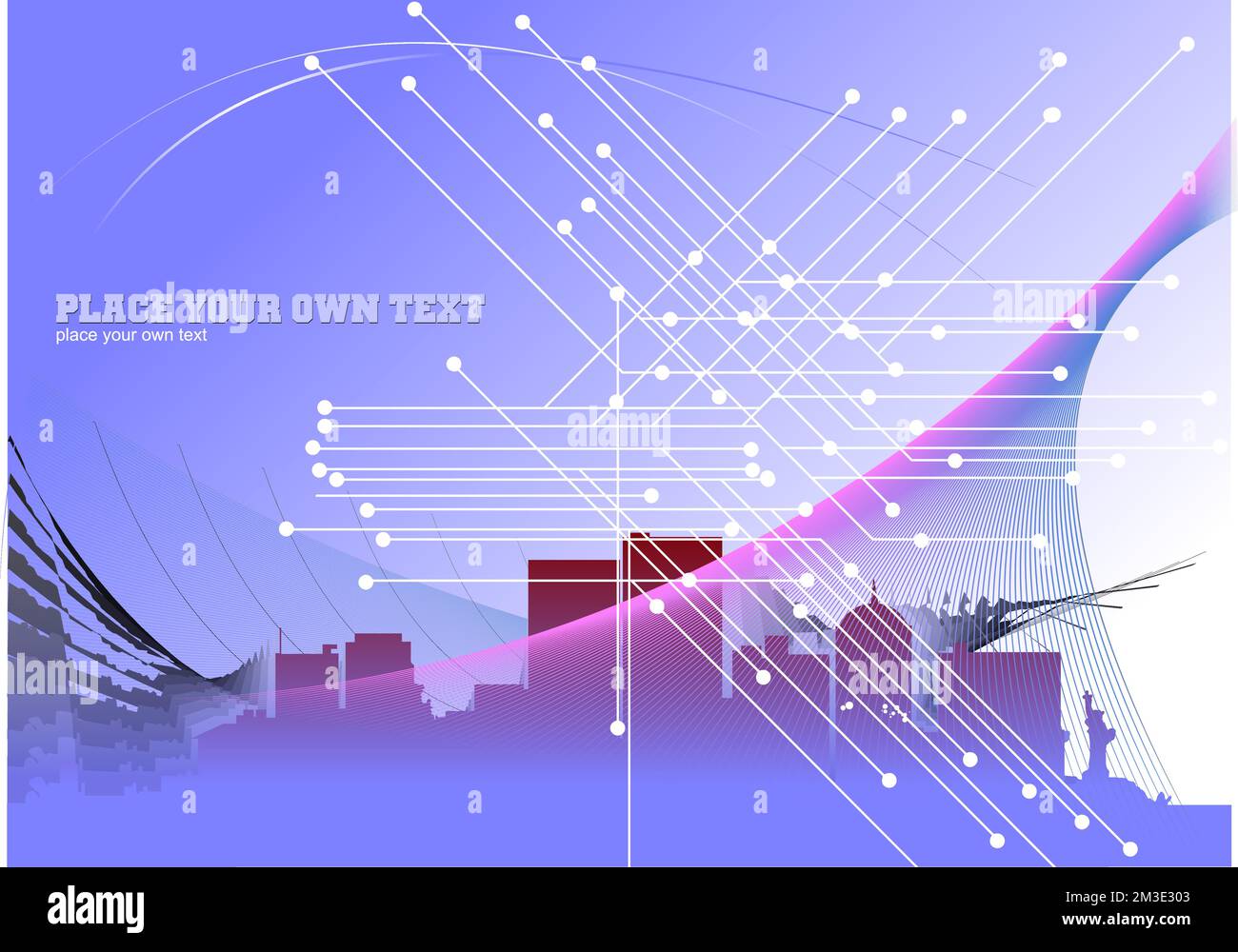 Abstract city on grid background. Urban concept. 3d illustration Stock ...