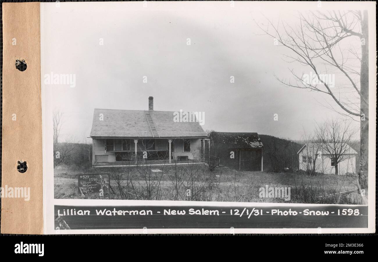 Lillian Waterman, house, barn, garage, New Salem, Mass., Dec. 1, 1931 ... Lillian Waterman, house, barn, garage, New Salem, Mass., Dec. 1, 1931 ...