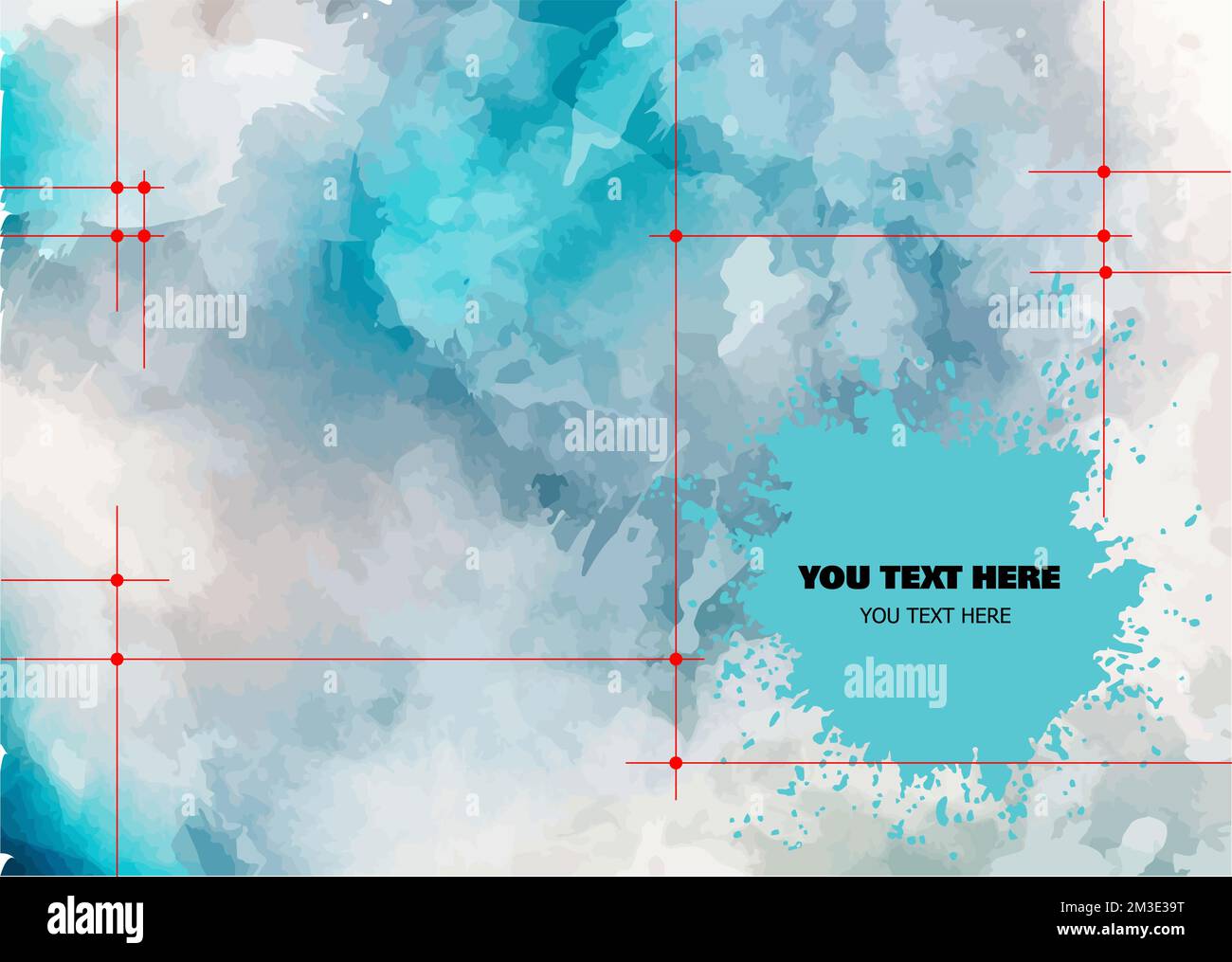 Abstract vector colorful watercolor background texture with lines dots ...