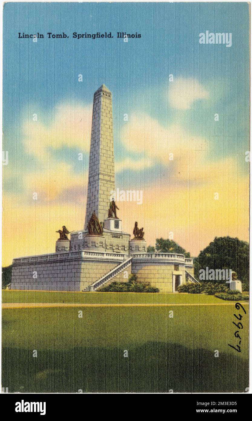 Lincoln Tomb, Springfield, Illinois , Monuments & memorials, Tichnor ...