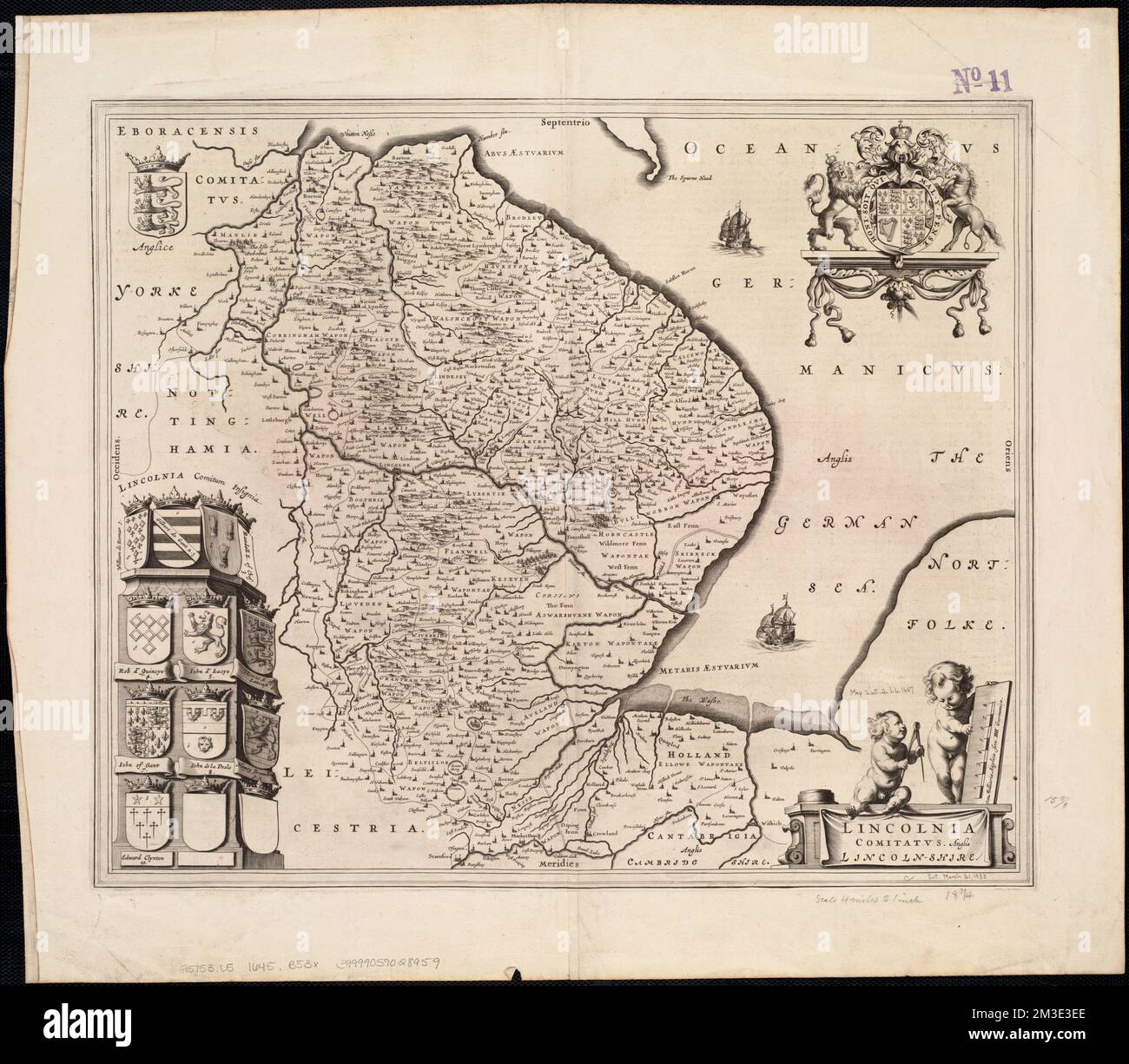 Lincolnia comitatus : Anglis Lincoln-Shire , Lincolnshire England, Maps ...