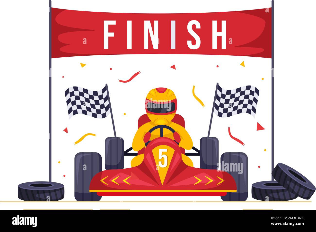 Kart racing game Stock Vector Images - Alamy