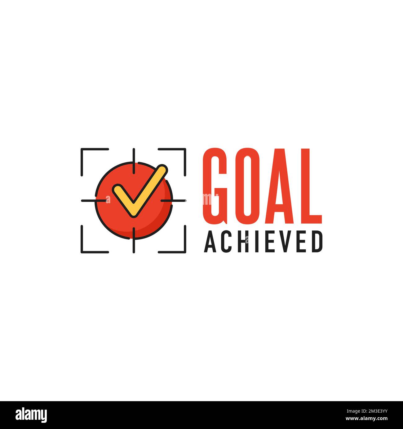 Business goals achievement outline icon. Marketing strategy success ...