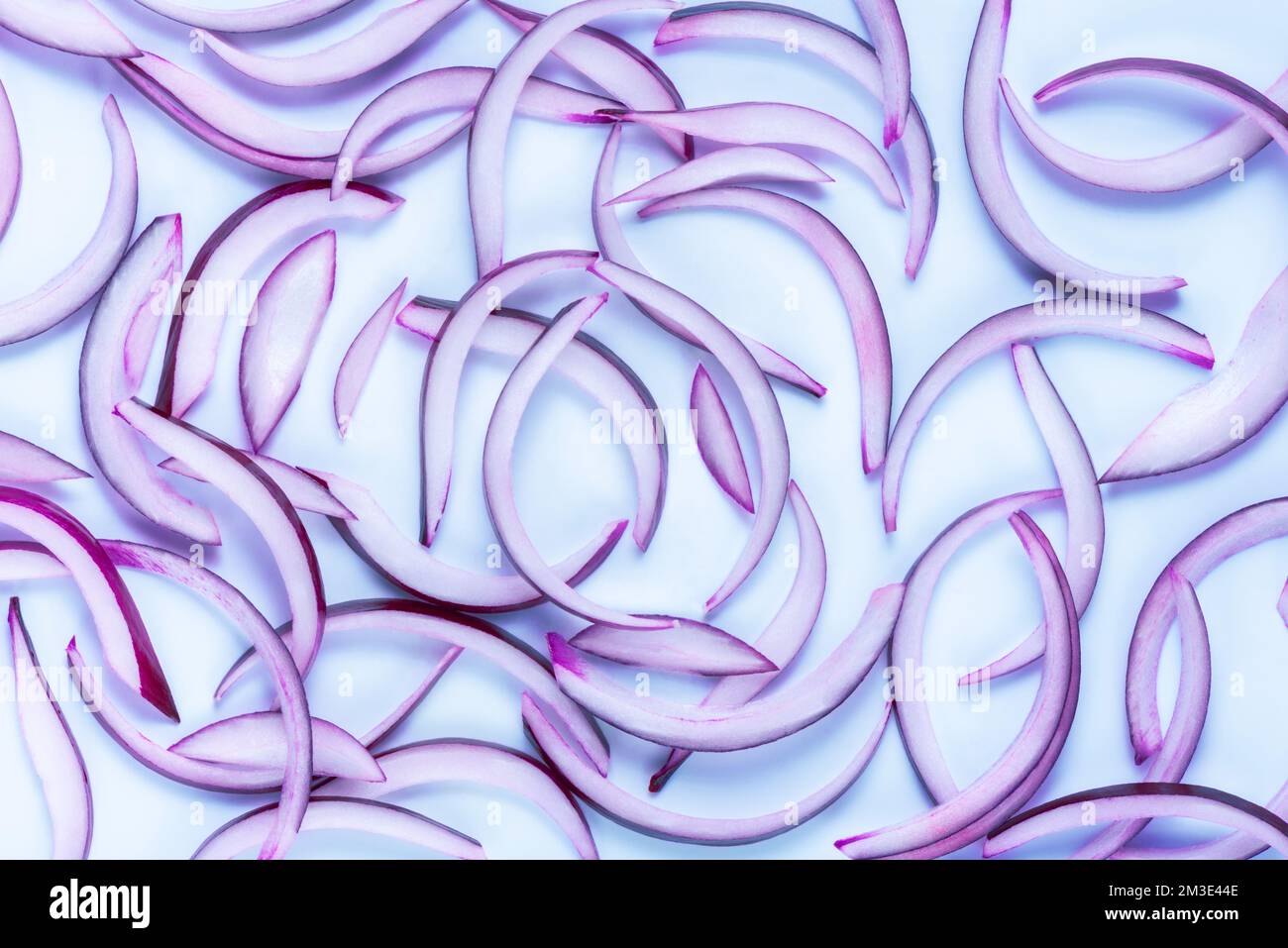 beautiful fresh sliced red onions background, trendy Very Perry style ...