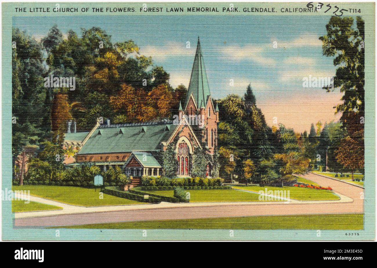 The Little Church of the Flowers, Forest Lawn Memorial Park, Glendale ...