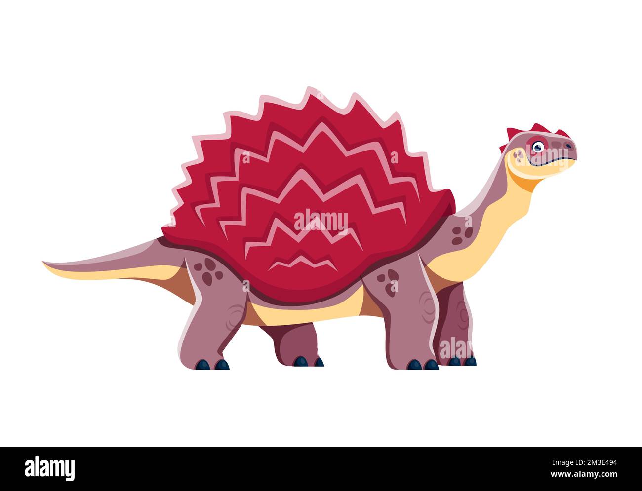 Cartoon Carbonemys dinosaur character. Paleontology lizard, isolated ...