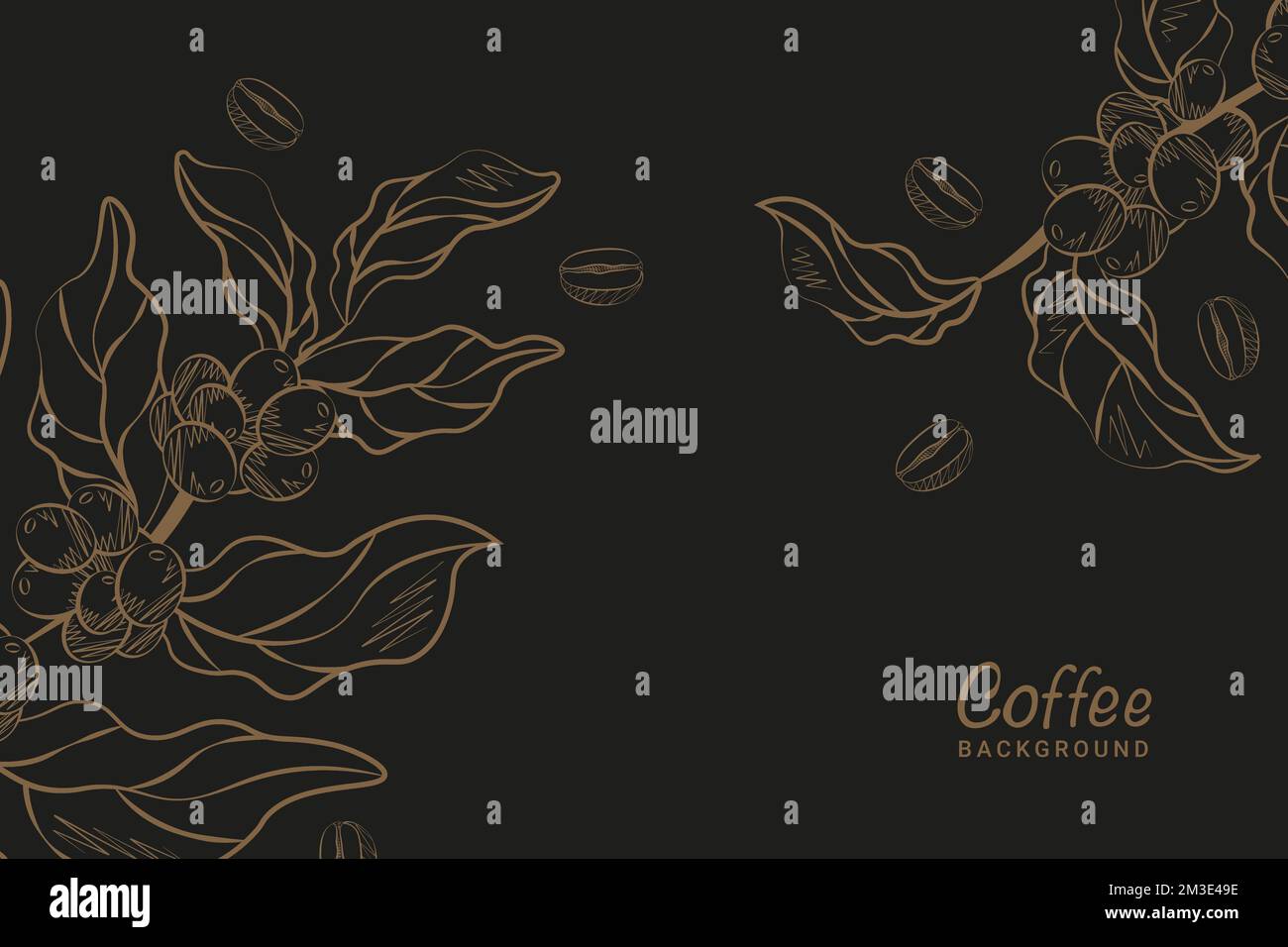 Vintage card invitation coffee Stock Vector Images - Alamy