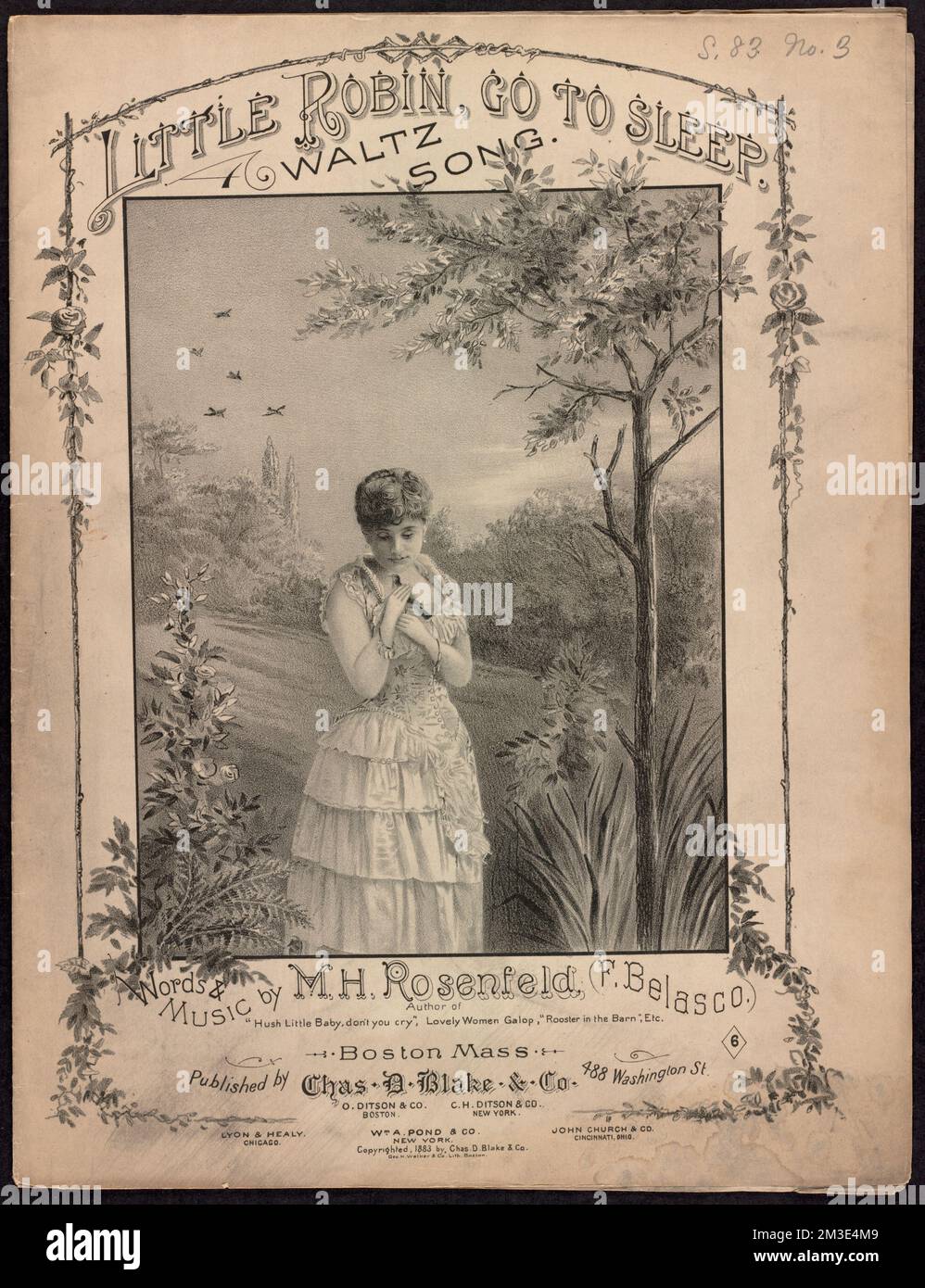 Little Robin, go to sleep. A waltz song Stock Photo - Alamy