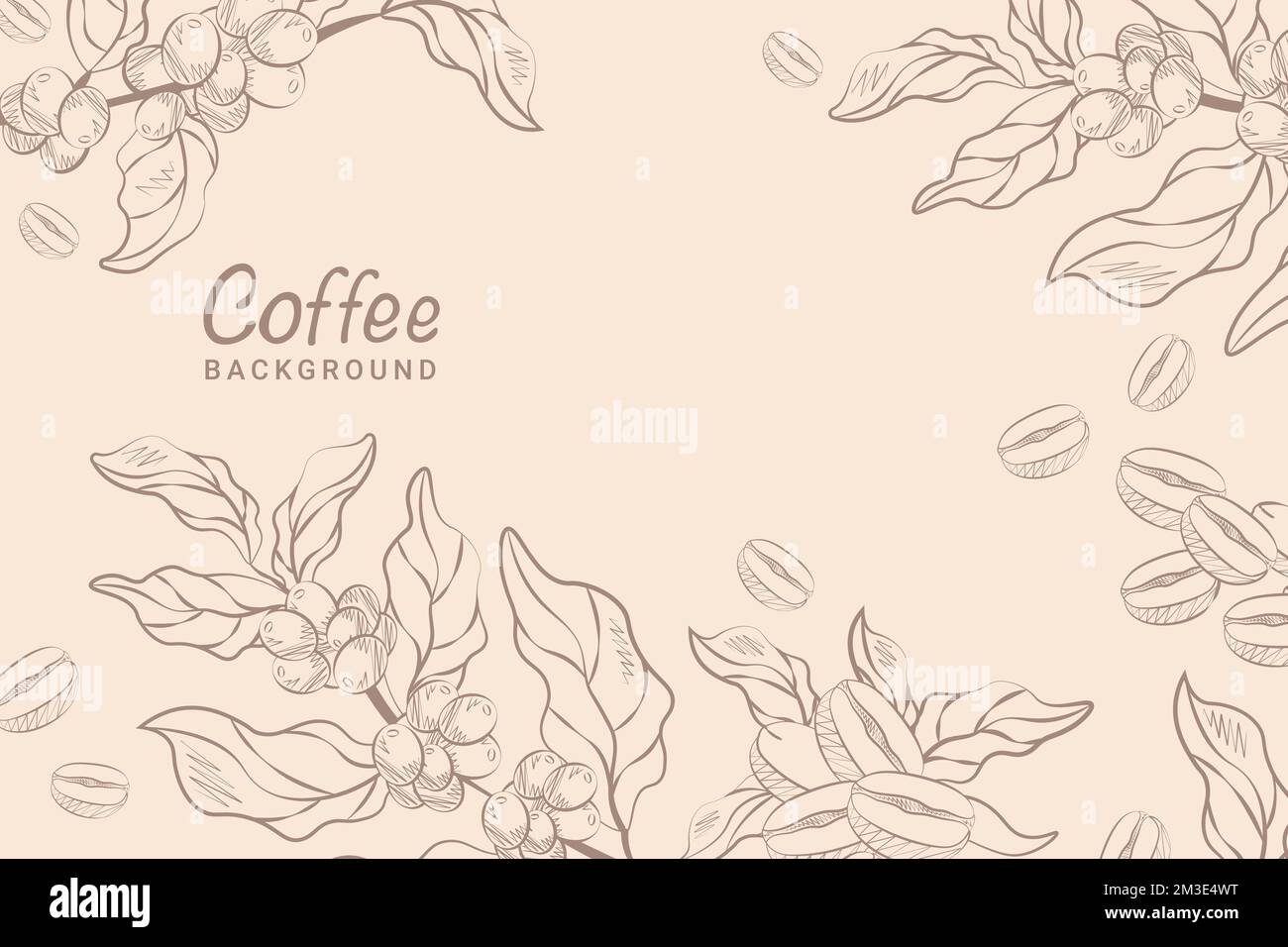 Coffee tree vector hi-res stock photography and images - Alamy