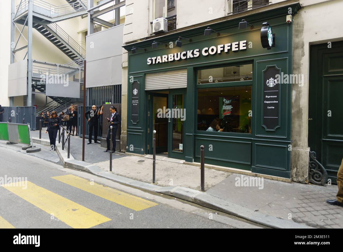 PARIS - SEPTEMBER 06: Starbucks cafe exterior on September 06, 2014 in ...