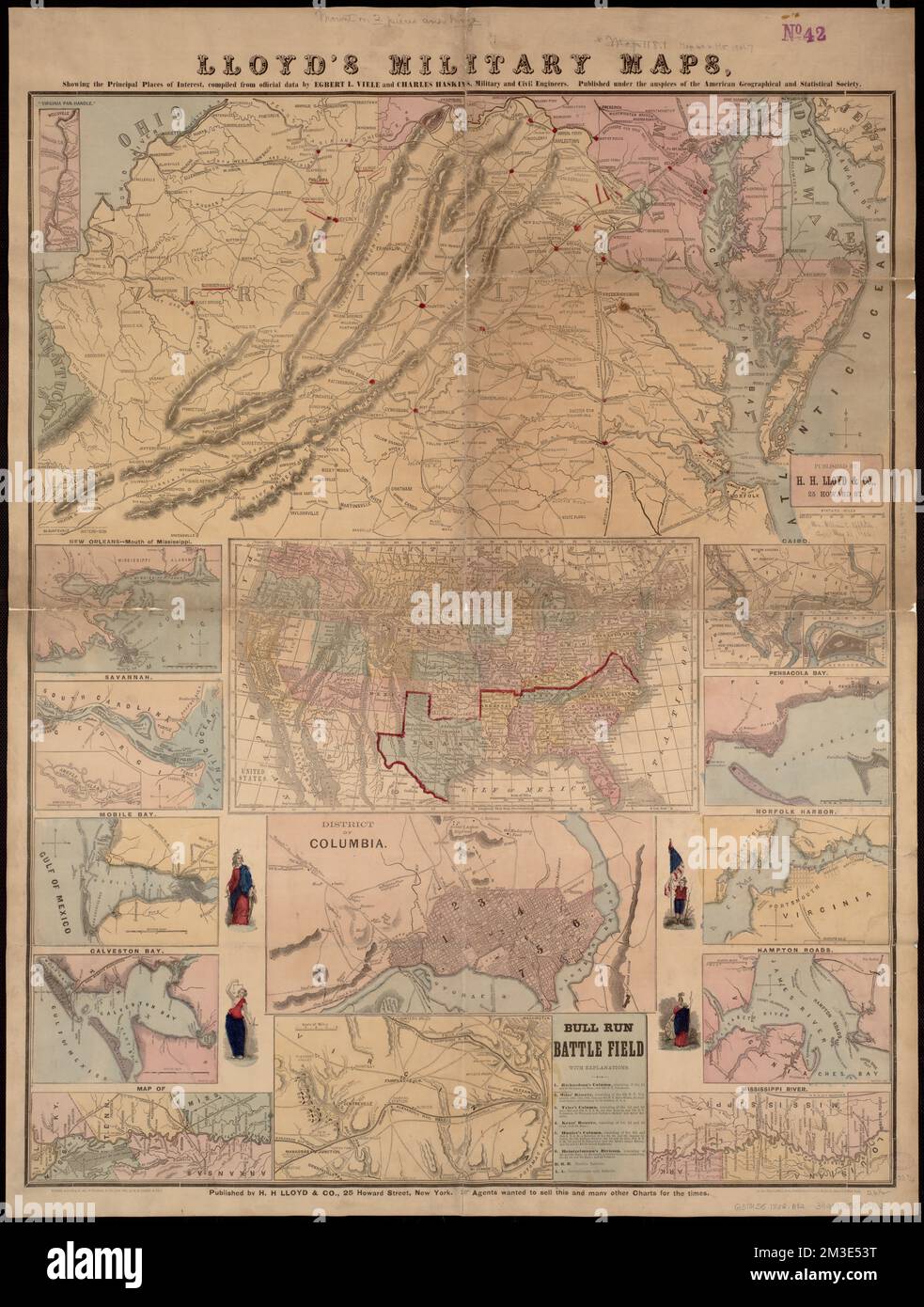 Lloyd's military maps : showing the principal places of interest ...