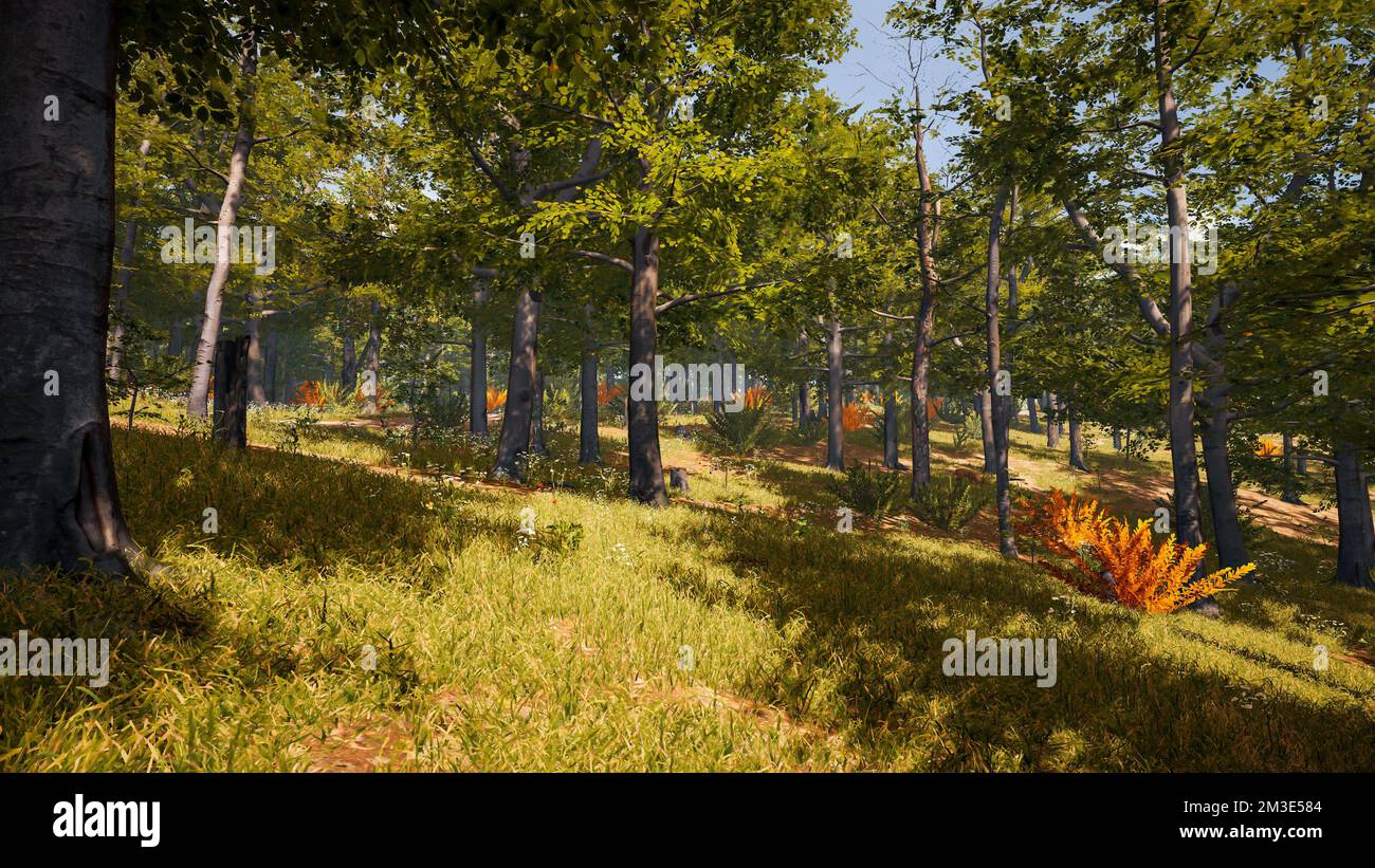 3D Render Background to ecology and sustainable development ...