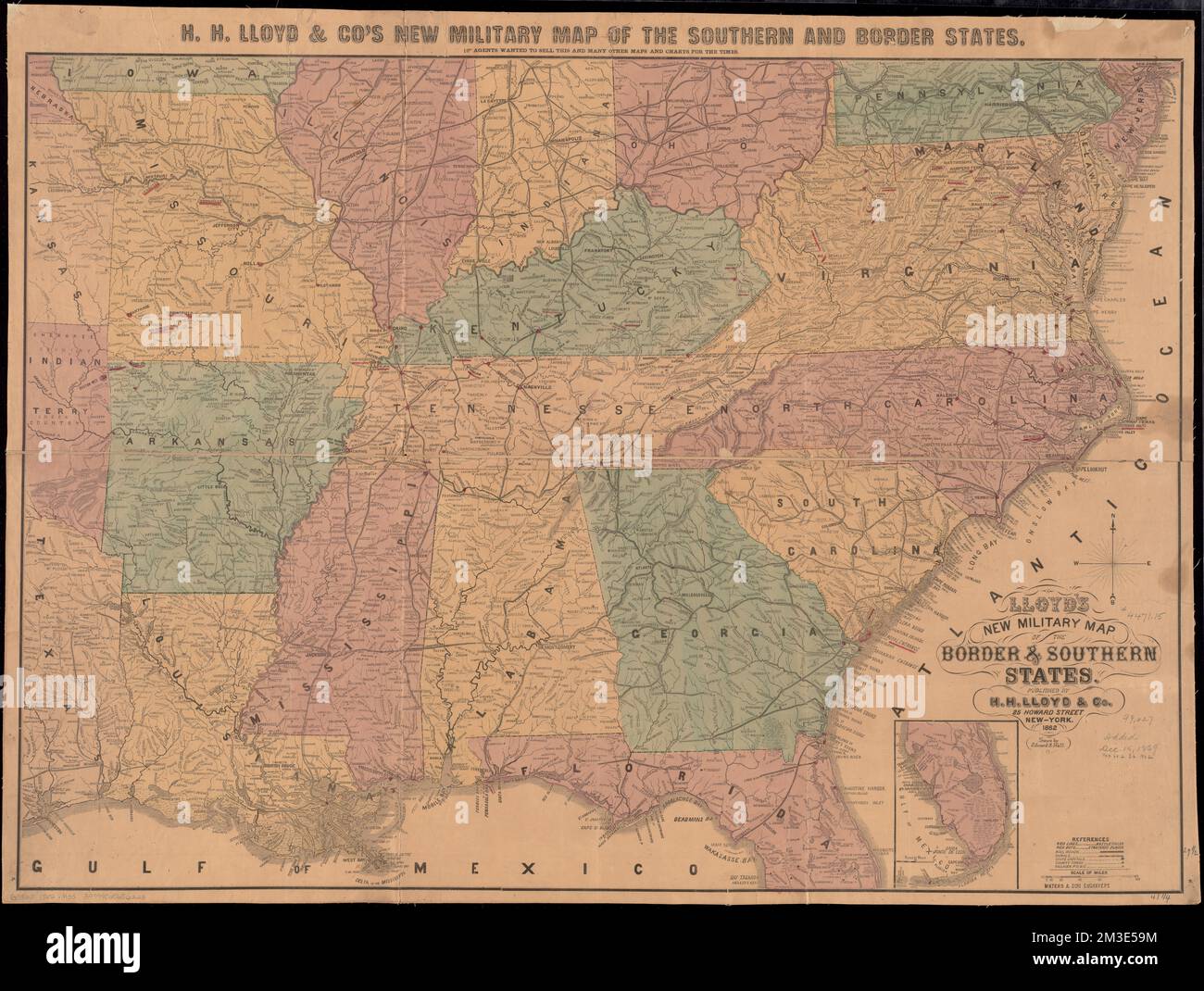 Civil War Maps North And South Border