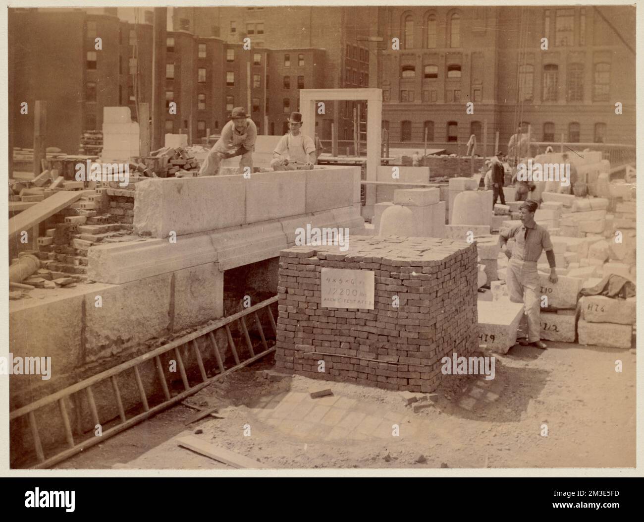 Load test for Guastavino tile arches along Boylston Street ...