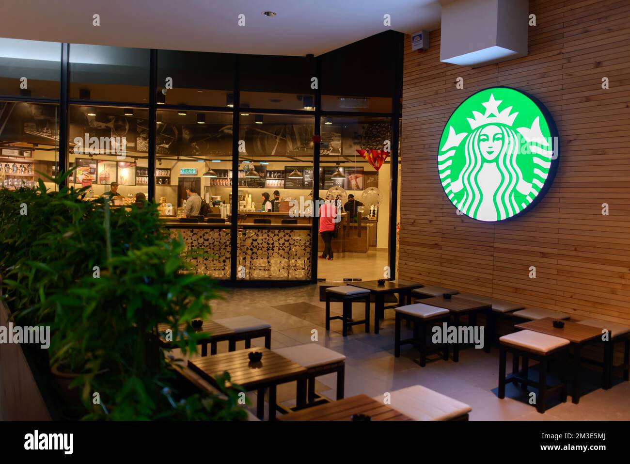 KUALA LUMPUR, MALAYSIA-MAY 11: Starbucks Cafe on May 1, 2014 in Kuala ...