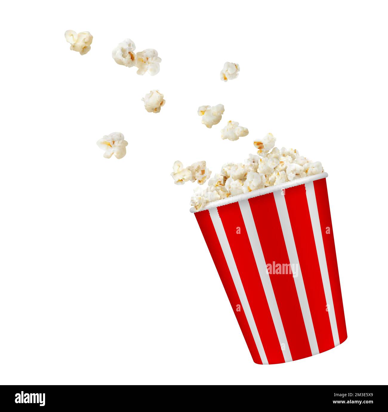 Flying pop corn Stock Vector Images - Alamy
