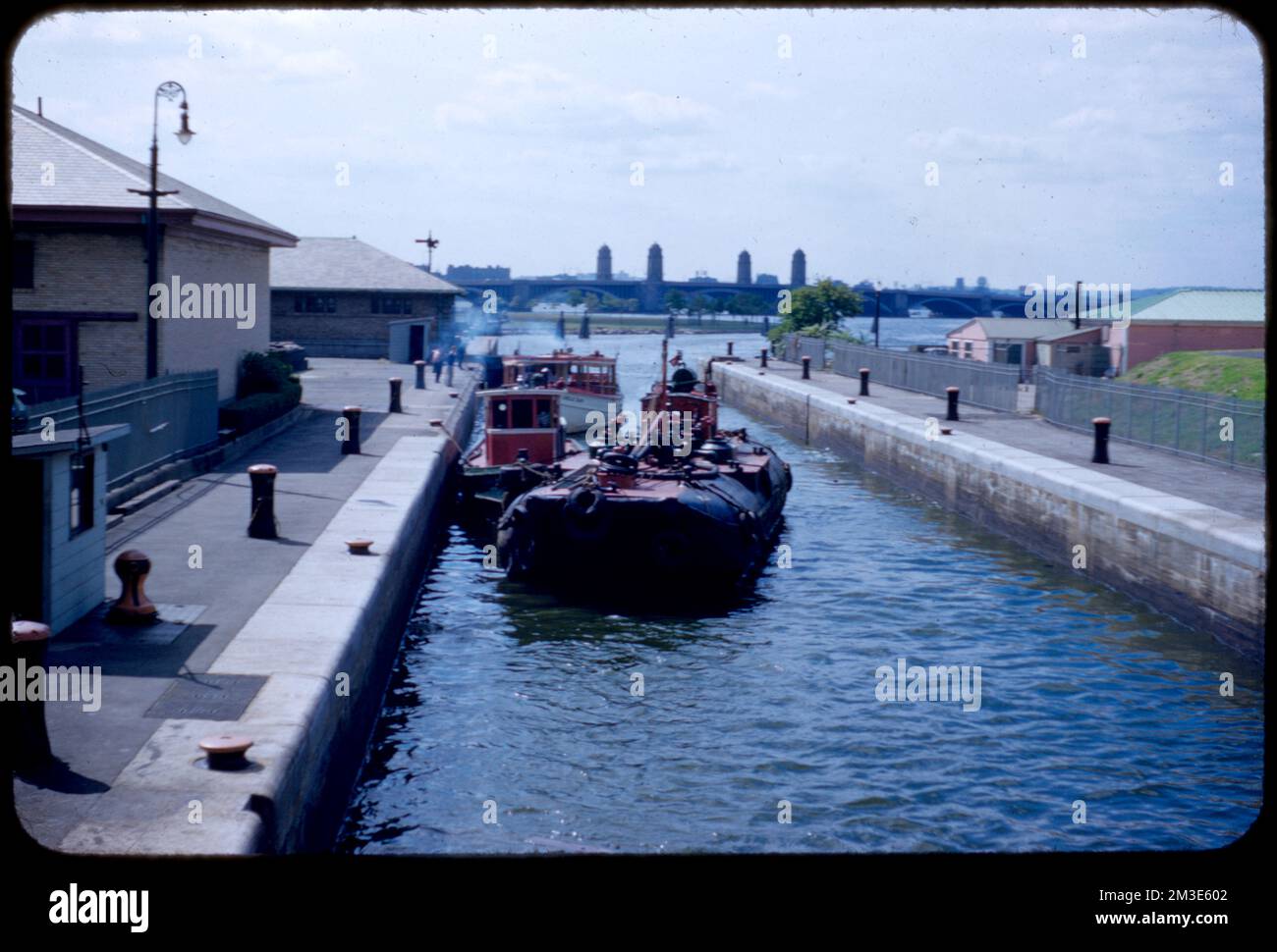 Locks, Lechmere Square , Locks Hydraulic engineering, Boats. Edmund L ...