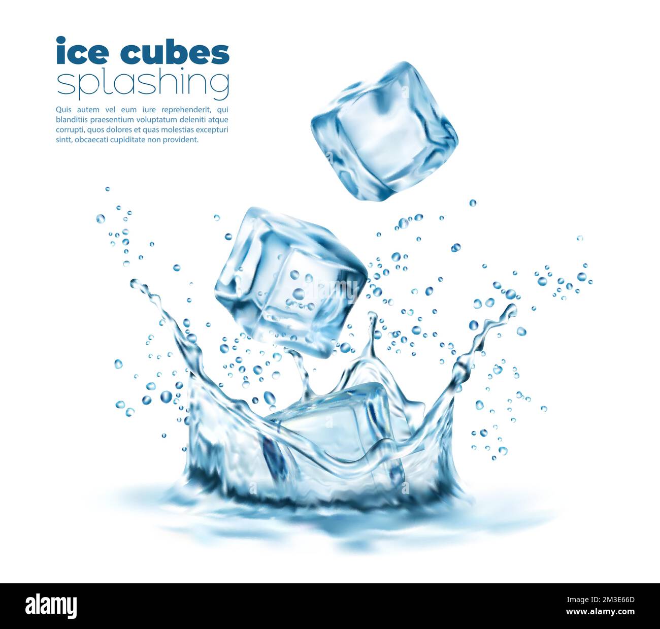 Freeze water splash Stock Vector Images - Alamy