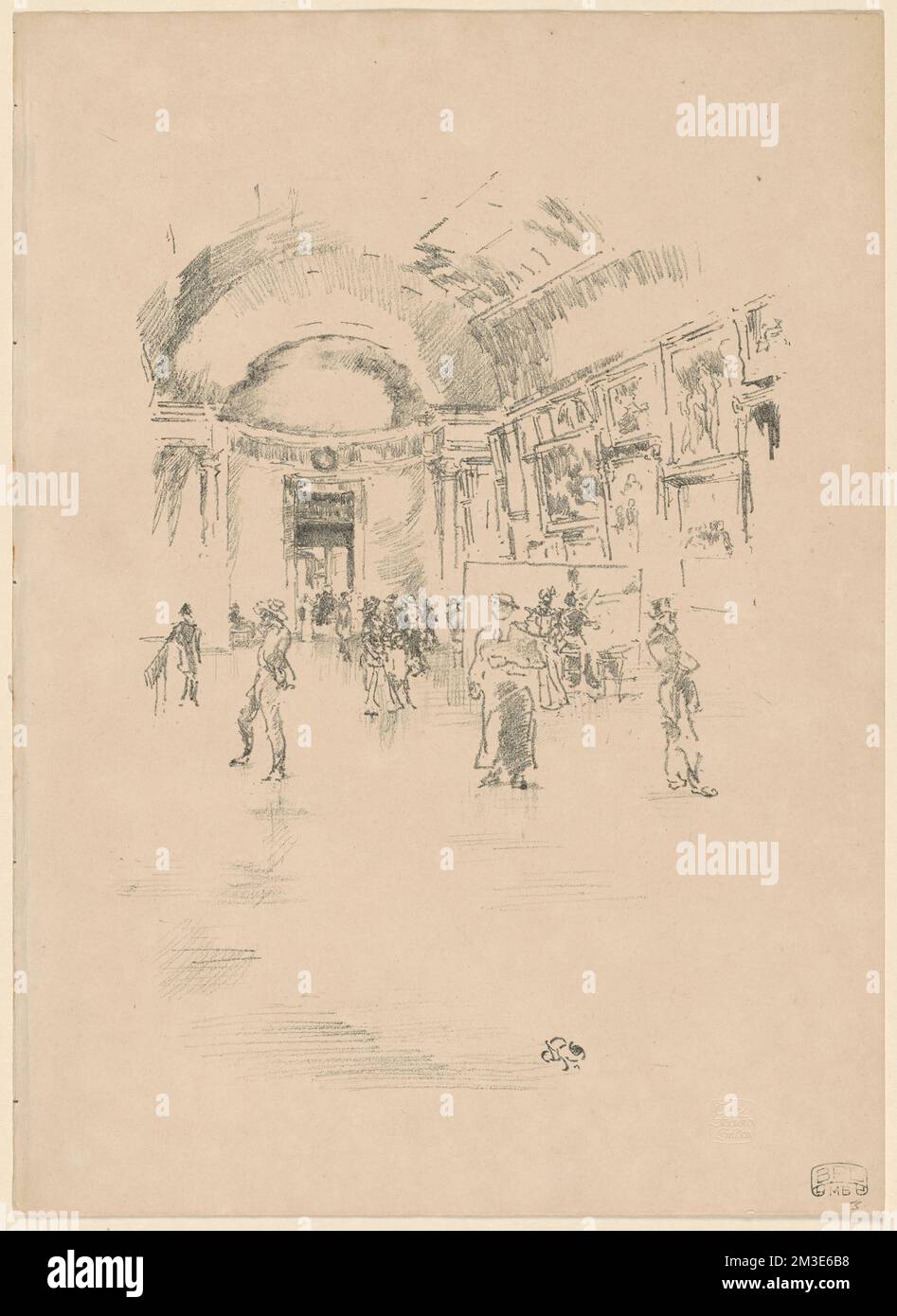 The long gallery, Louvre , Galleries & museums. James McNeill Whistler ...