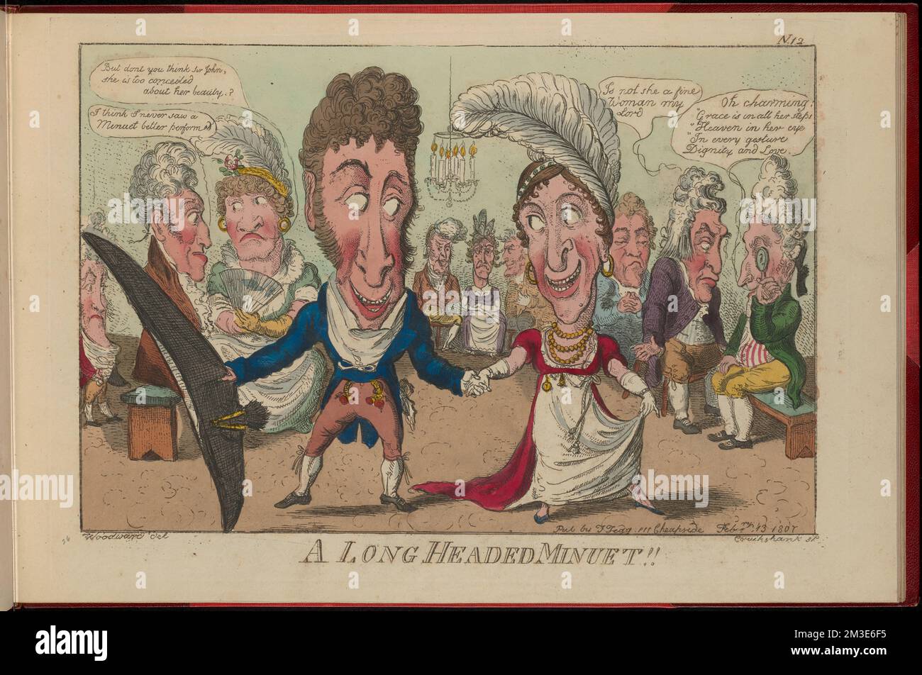 A long headed minuet!! , Balls Parties, Ballroom dancing. Thomas ...