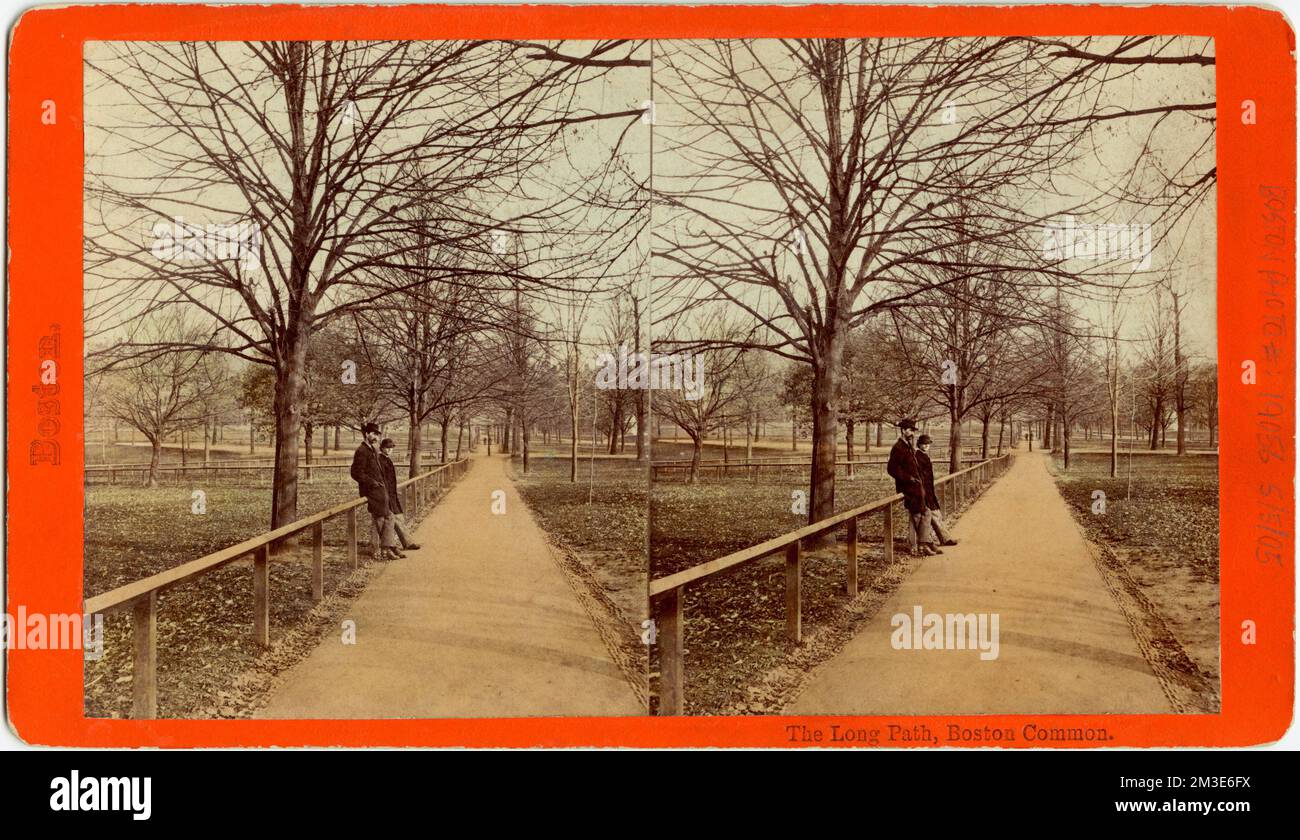 The long path, Boston Common , Parks Stock Photo - Alamy