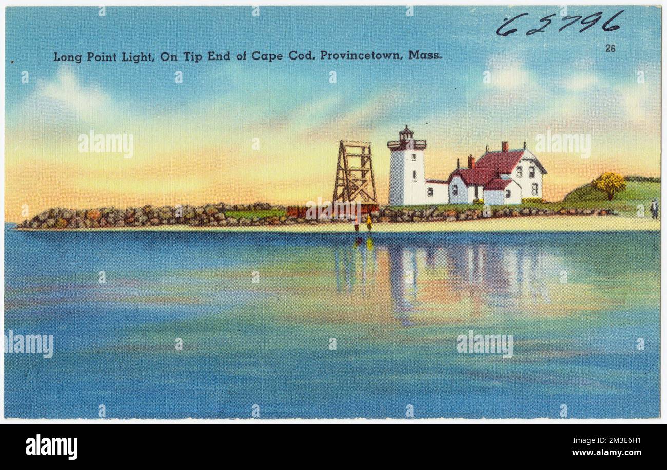Long Point Light, on tip end of Cape Cod, Provincetown, Mass ...