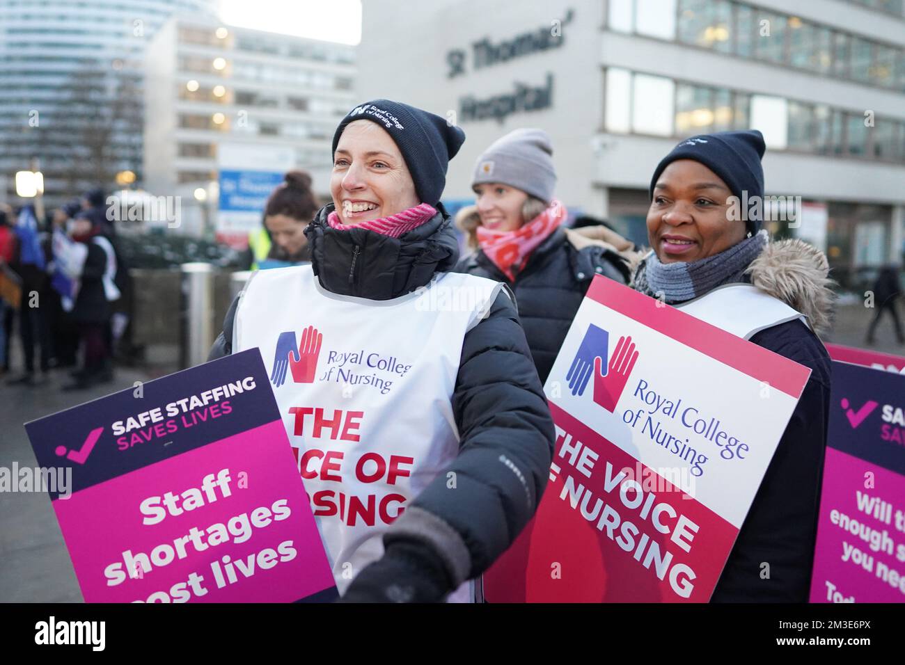 RCN General Secretary Pat Cullen with members of the Royal College of ...