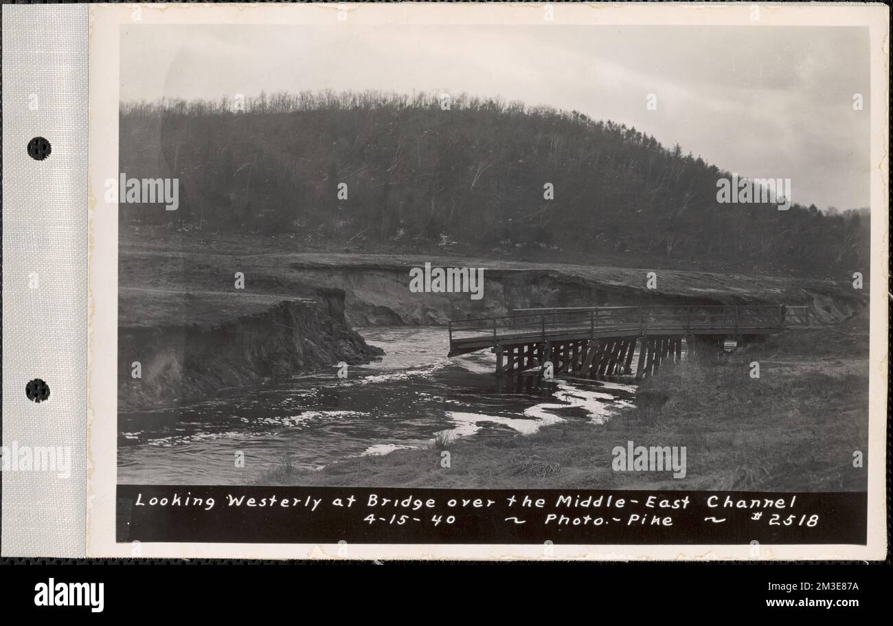 Looking westerly at bridge over the channel between Middle Branch and ...
