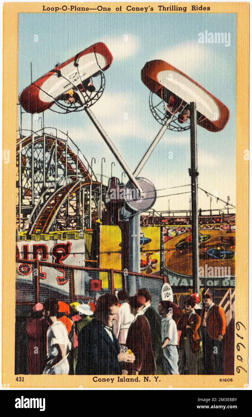 Loop-O-Plane -- One of Coney's thrilling rides, Coney Island, N. Y ...