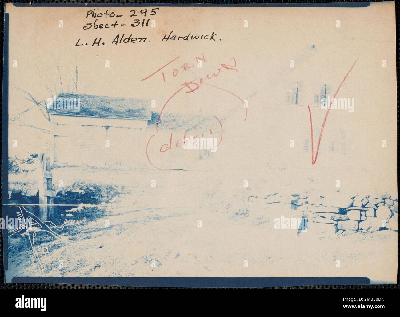Loren H. Alden, house and barn, Hardwick, Mass., Jan. 26, 1928 : Parcel ...