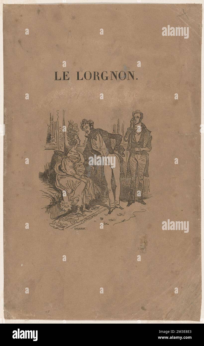 Le lorgnon ,. Paul Gavarni (1804-1866). Lithographs and Other Works ...