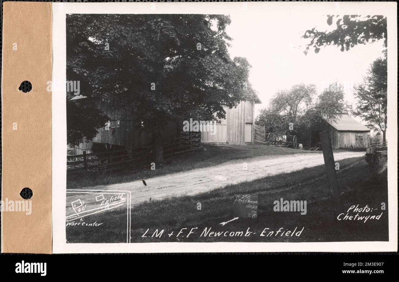 Louisa M. and Fred F. Newcomb, barn and shed, Enfield, Mass., June 16 ...