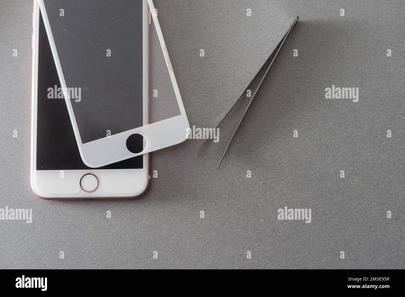 Technician or engineer preparing to repair and replace new screen ...