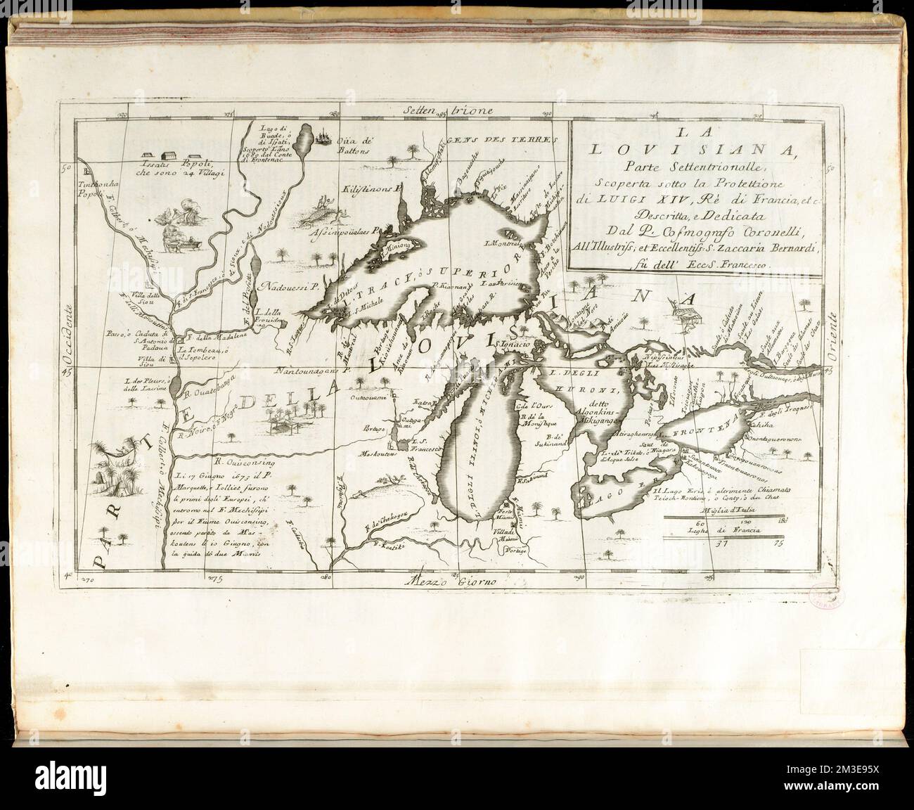 Map of the great lakes region hi-res stock photography and images - Alamy