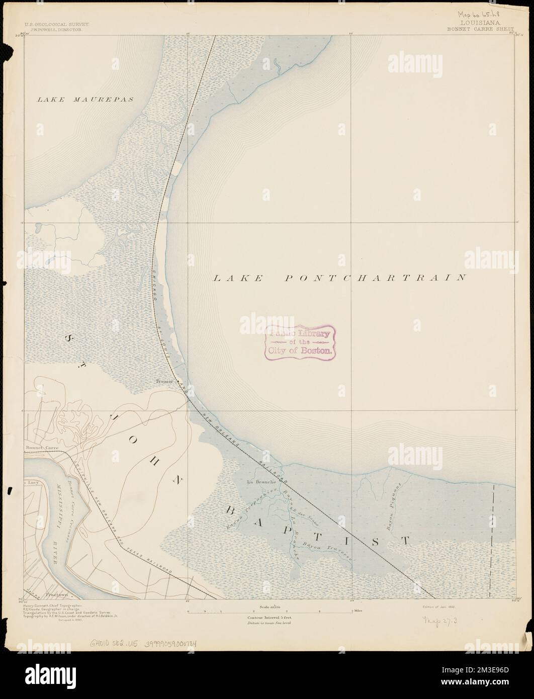 Louisiana : Bonnet Carre sheet , Louisiana, Maps Norman B. Leventhal ...